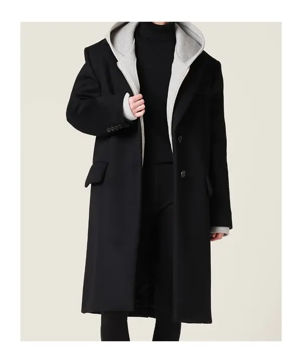 Miu Miu Single-breasted Velour Coat - Black