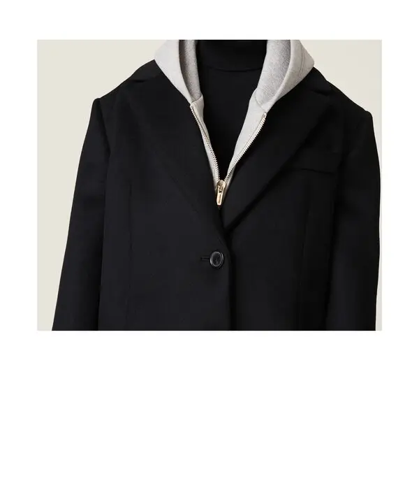 Miu Miu Single-breasted Velour Coat