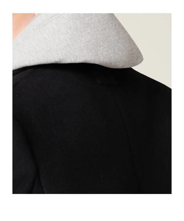 Miu Miu Single-breasted Velour Coat