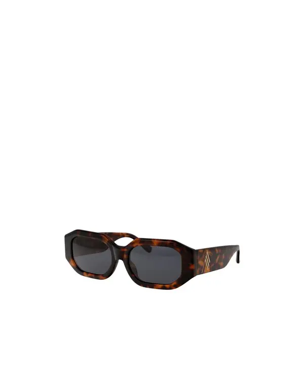 Attico Full Rim Oval Sunglasses - Black