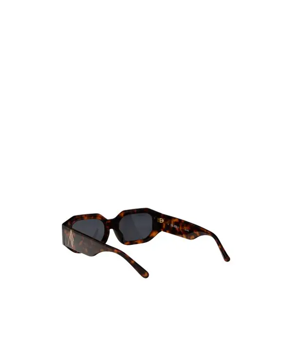 Attico Full Rim Oval Sunglasses - Black