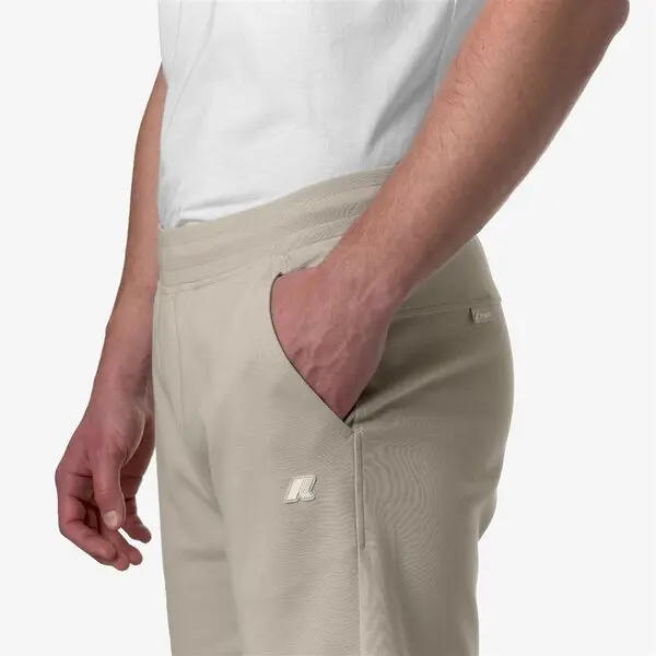 K-WAY Cotton Walk Shorts With Drawstring Waist - Nude
