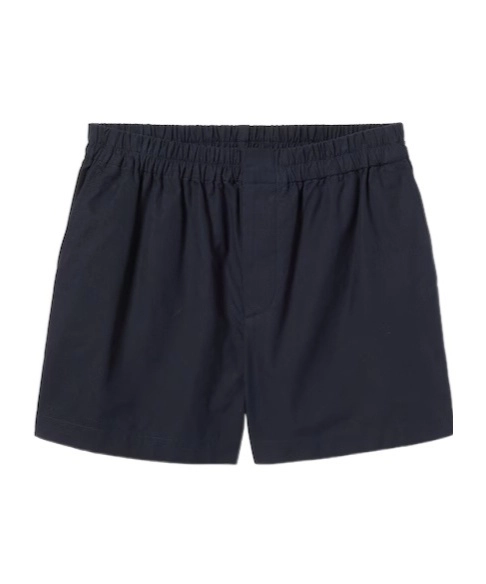 Gucci Embroidered Oxford Shorts - Navy Blue