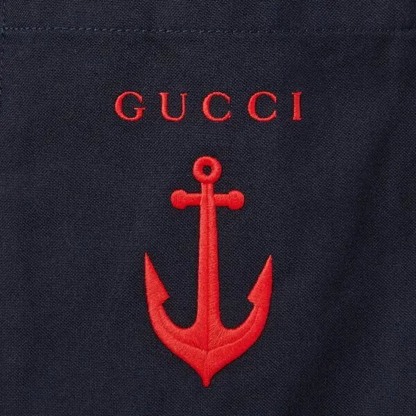 Gucci Embroidered Oxford Shorts