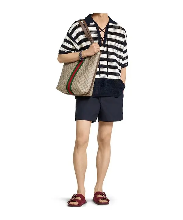 Gucci Embroidered Oxford Shorts