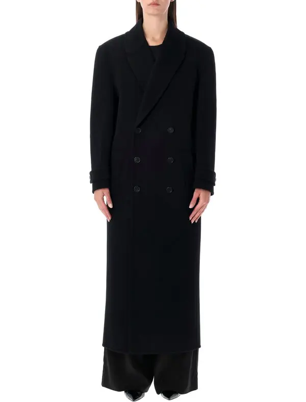 Saint Laurent Double-breasted Long Coat