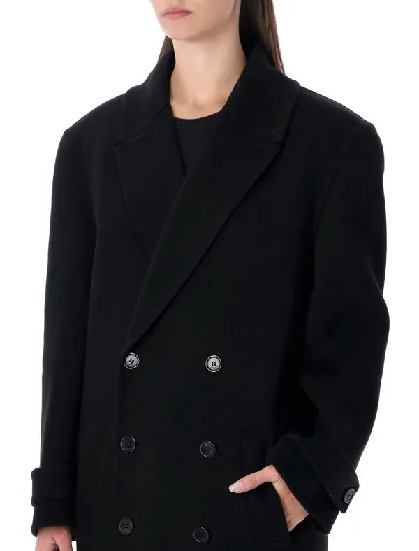 Saint Laurent Double-breasted Long Coat