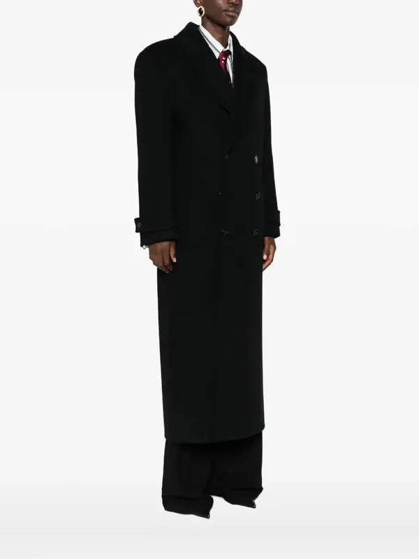 Saint Laurent Double-breasted Long Coat