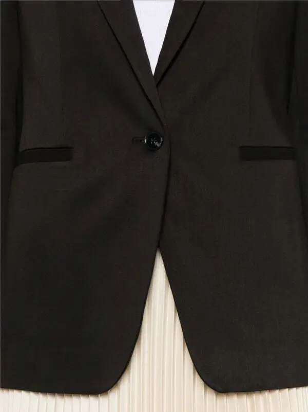 DONDUP Twill Cotton-blend Blazer - Black