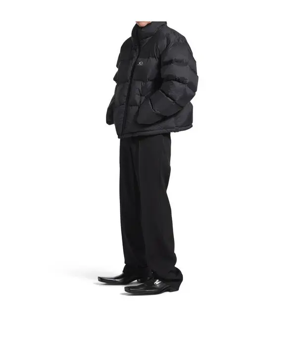 Balenciaga Lightweight Matte Nylon Puffer Jacket