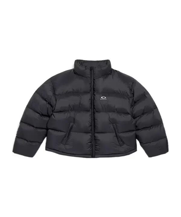 Balenciaga Lightweight Matte Nylon Puffer Jacket - Black