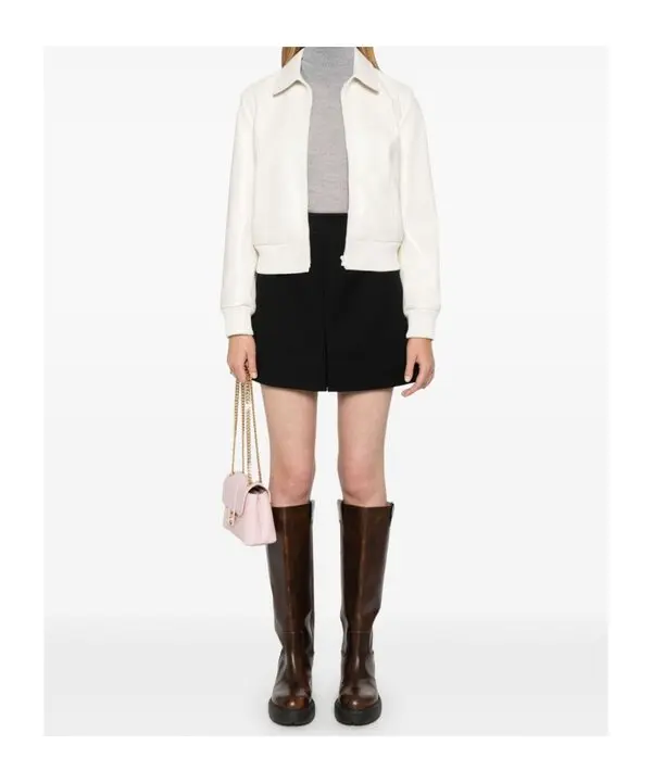Celine Trapeze Mini Skirt In Double Faced Wool Twill