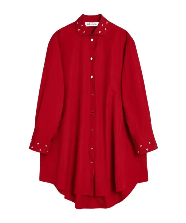 Our Legacy Frock Shirt Dress With Eyelet Details