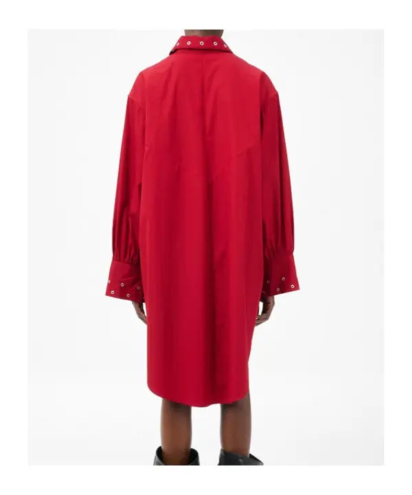 Our Legacy Frock Shirt Dress With Eyelet Details