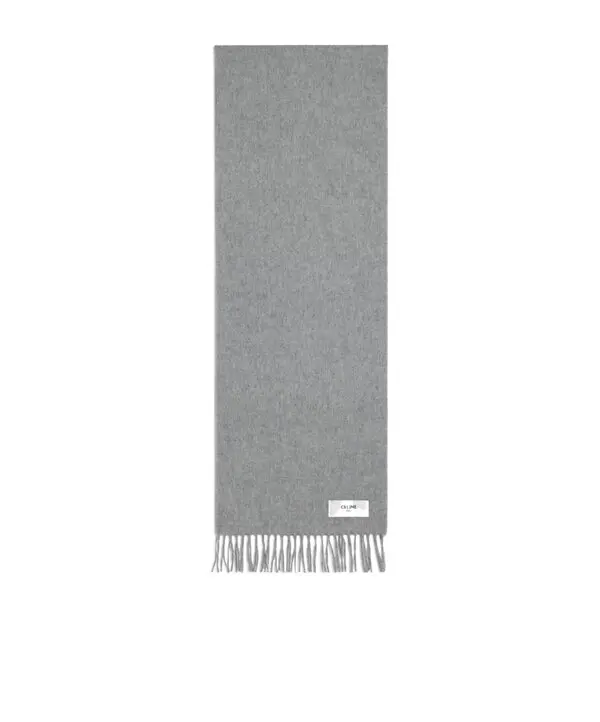 Celine Scarf In Cashmere - Medium Gray