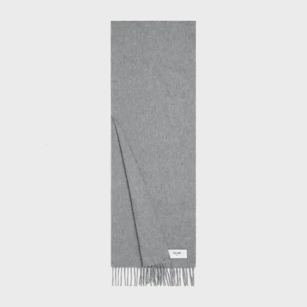 Celine Scarf In Cashmere - Medium Gray