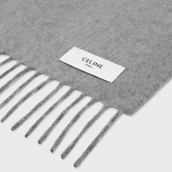 Celine Scarf In Cashmere - Medium Gray
