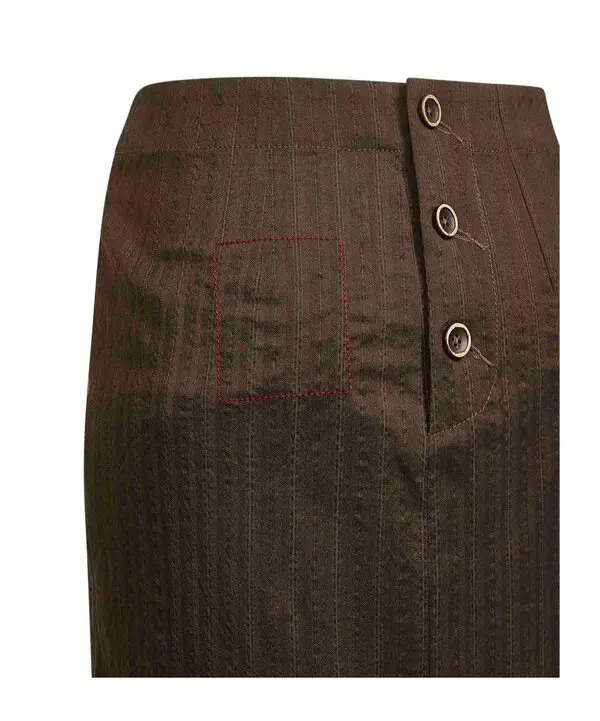 UMA WANG Striped Skirt