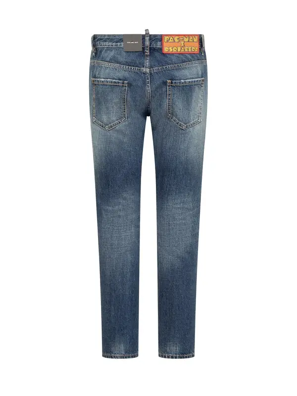 Dsquared2 Pac-man Patch Detailed Jeans