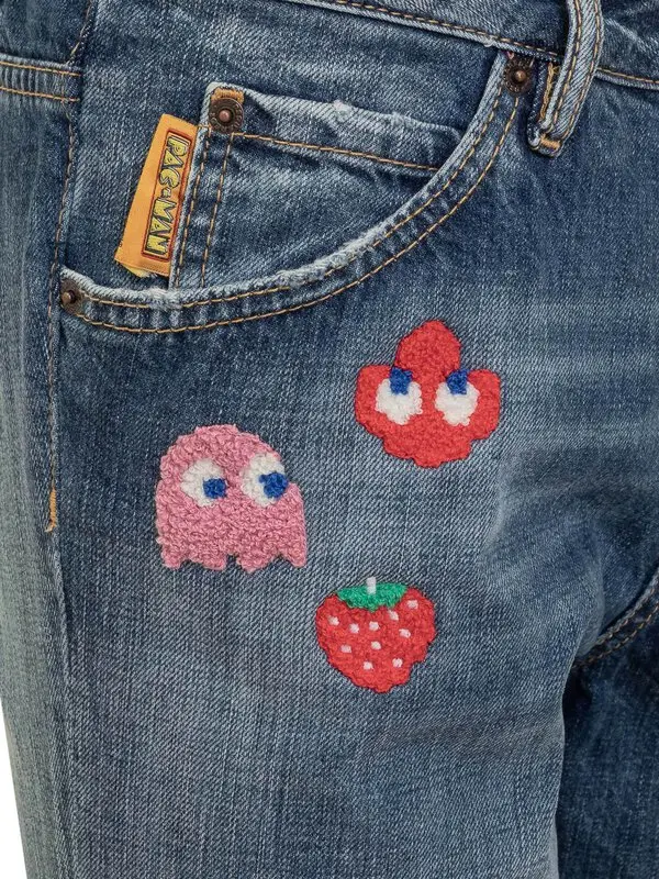 Dsquared2 Pac-man Patch Detailed Jeans