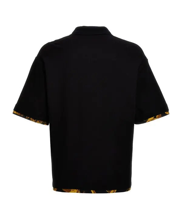 Versace Logo-embroidered Short-sleeved Polo Shirt