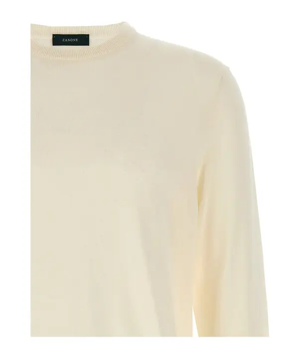 ZANONE Crewneck Knit Sweater - White