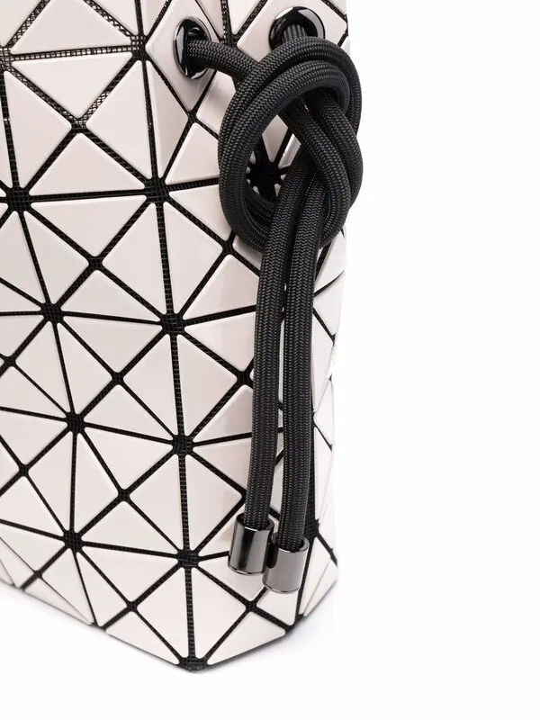 Issey Miyake Geometric Pattern Drawstring Shoulder Bag