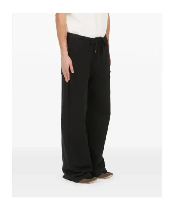 MAISON MARGIELA Patch Detail Drawstring Wide-leg Trousers