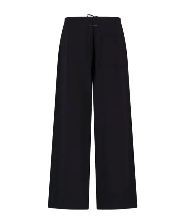 MAISON MARGIELA Patch Detail Drawstring Wide-leg Trousers