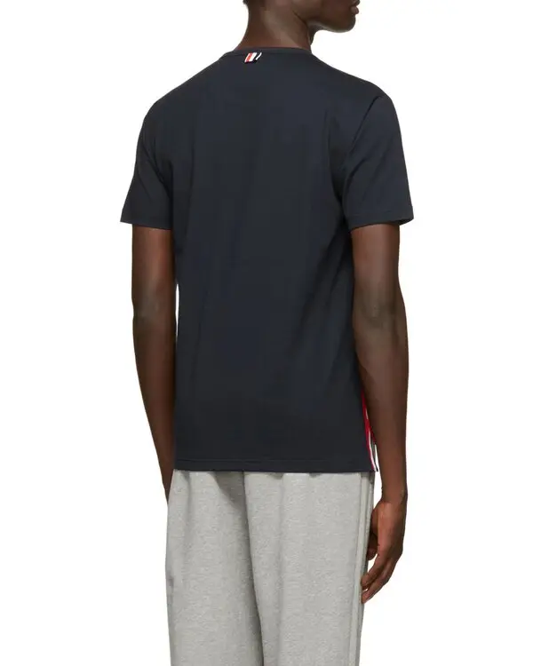 Thom Browne Jersey Pocket T-shirt - Navy Blue
