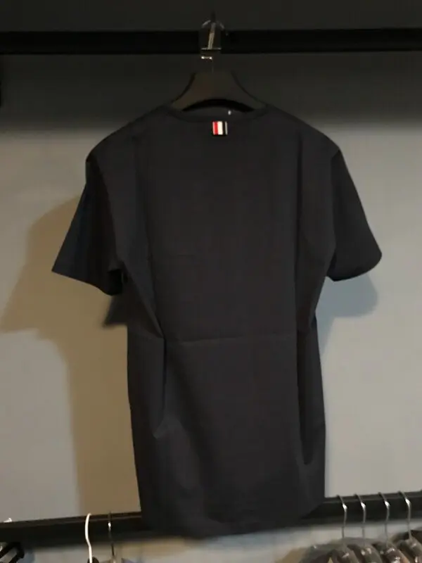 Thom Browne Jersey Pocket T-shirt - Navy Blue