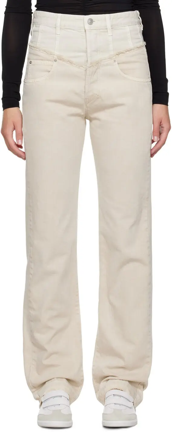 Isabel Marant Étoile Noemie High-waisted Jeans With Tassel Details