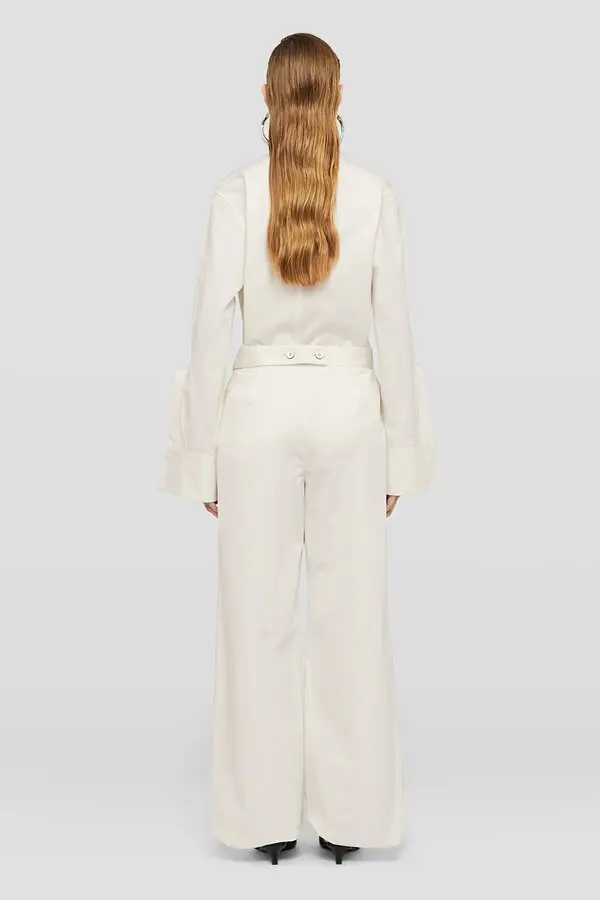 JIL SANDER Wide Leg Pleated Trousers