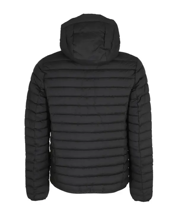 SAVE THE DUCK Zip-up Hooded Down Jacket - Black