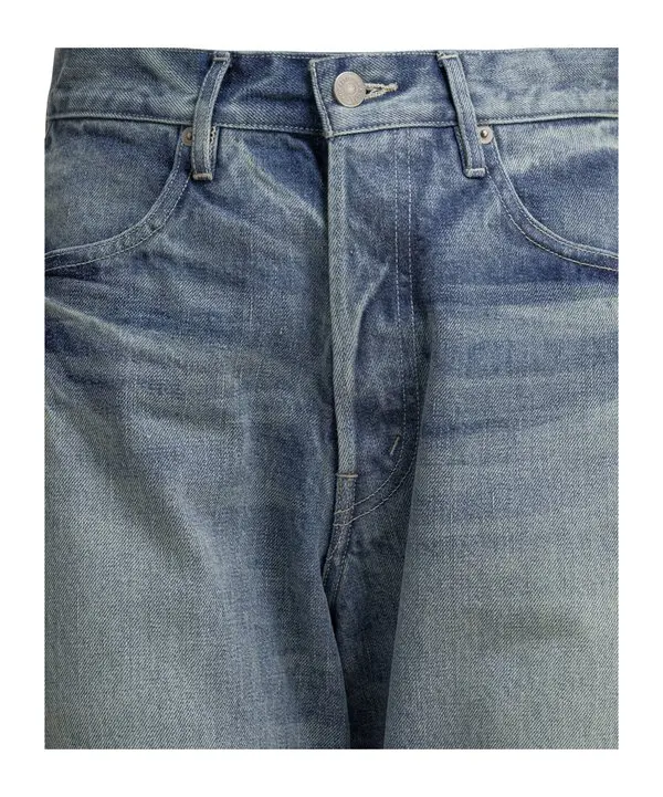 Auralee High Waist Relaxed Jeans - Gray