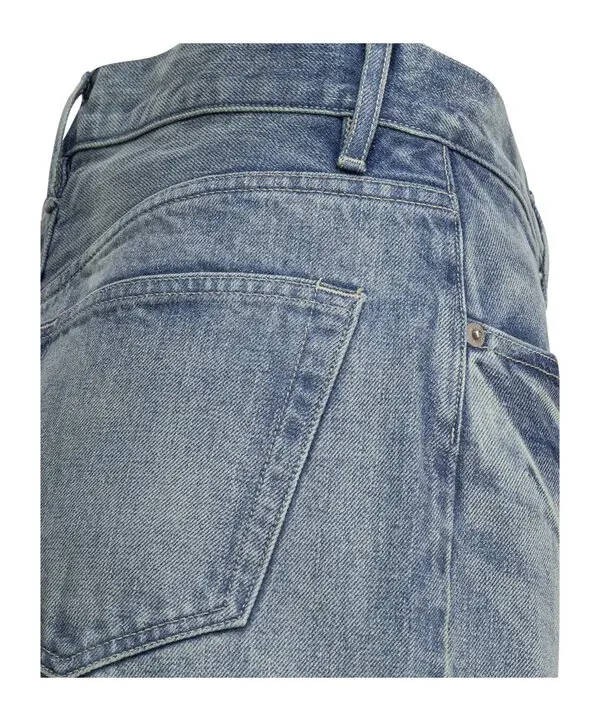 Auralee High Waist Relaxed Jeans - Gray