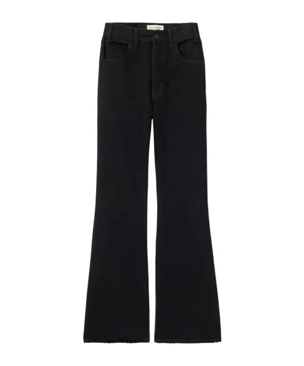 NILI LOTAN Flared Corduroy Trousers - Black