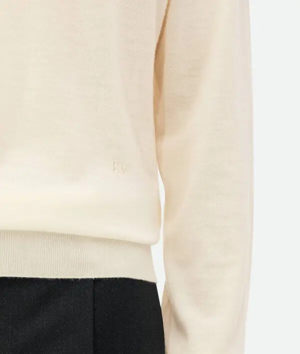 Bottega Veneta Long Sleeved Knitted Polo Shirt