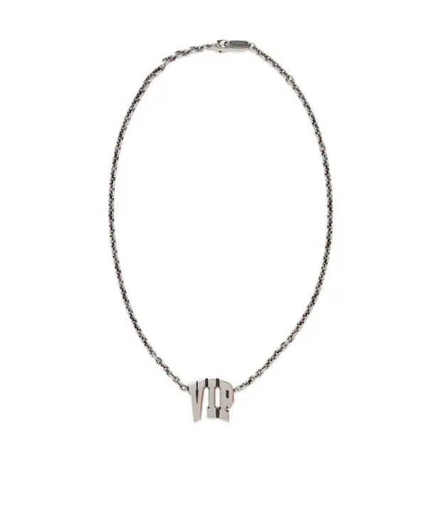 Balenciaga 3 Letter Vip Pendant Necklace - Multicolor