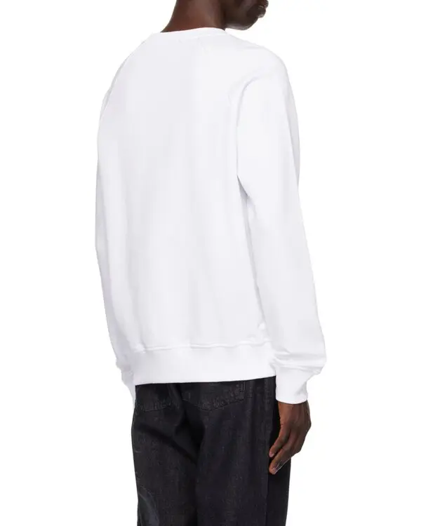 Balmain Logo Printed Crewneck Sweatshirt - White