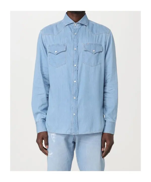 Brunello Cucinelli Long-sleeved Denim Shirt