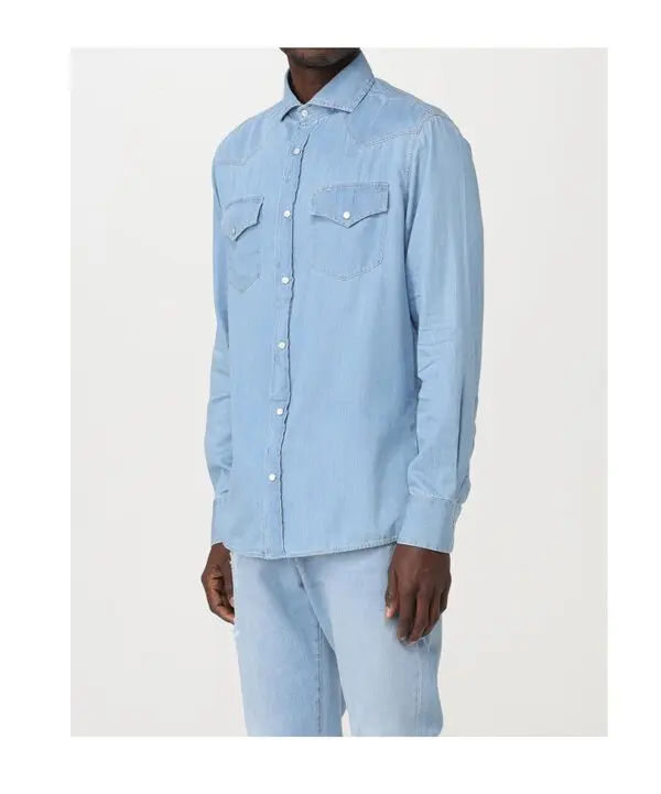 Brunello Cucinelli Long-sleeved Denim Shirt
