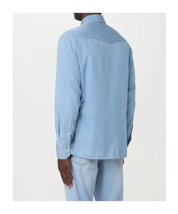 Brunello Cucinelli Long-sleeved Denim Shirt