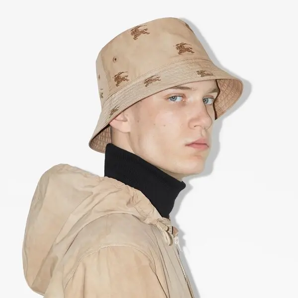 Burberry Monogram Pattern Bucket Hat