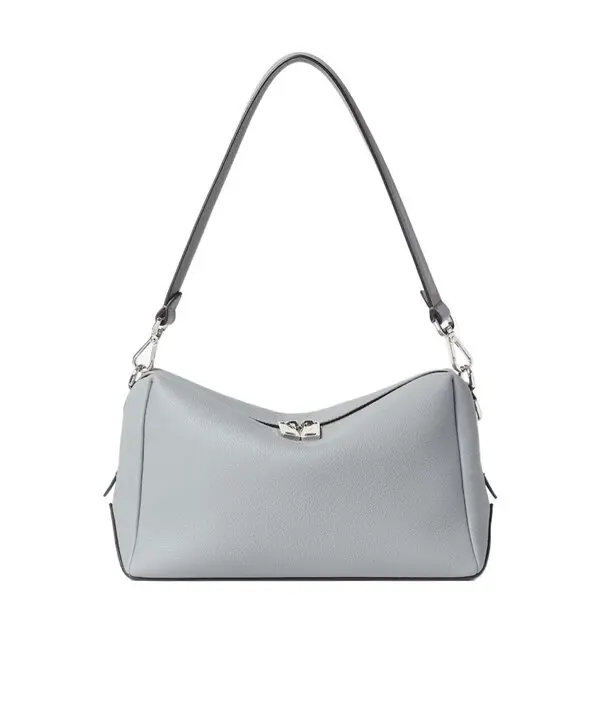 Fendi Zip-top Shoulder Bag With Detachable Straps - Gray