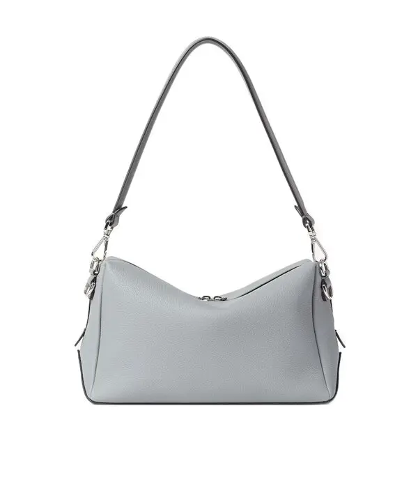 Fendi Zip-top Shoulder Bag With Detachable Straps - Gray