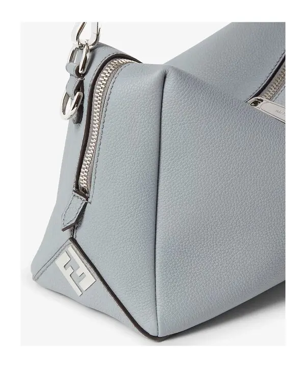 Fendi Zip-top Shoulder Bag With Detachable Straps - Gray