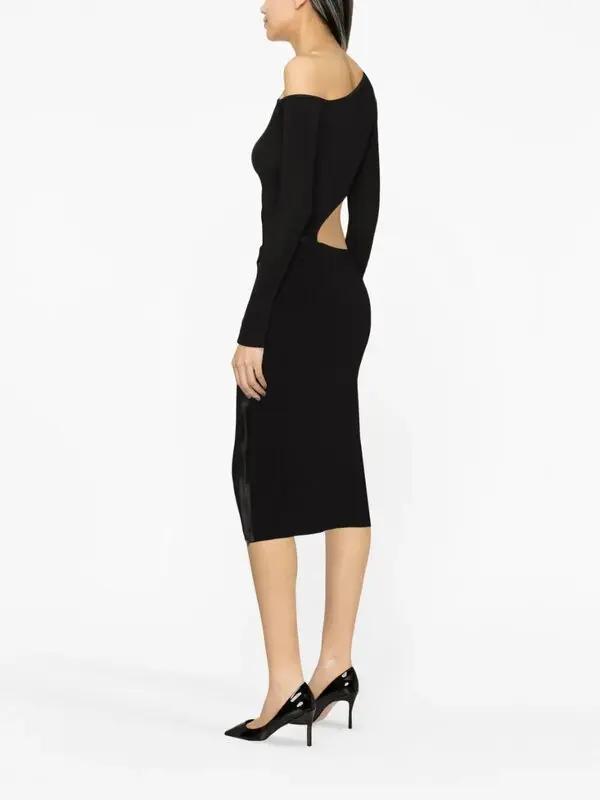 TOM FORD Ribbed-knit Midi Skirt - Black