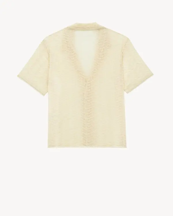 Saint Laurent Two-piece Short-sleeved Pajama Set - No