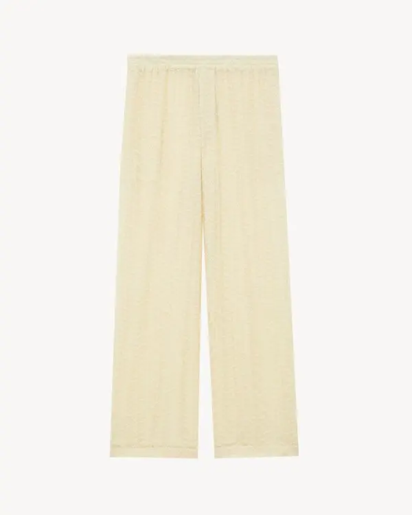 Saint Laurent Two-piece Short-sleeved Pajama Set - No